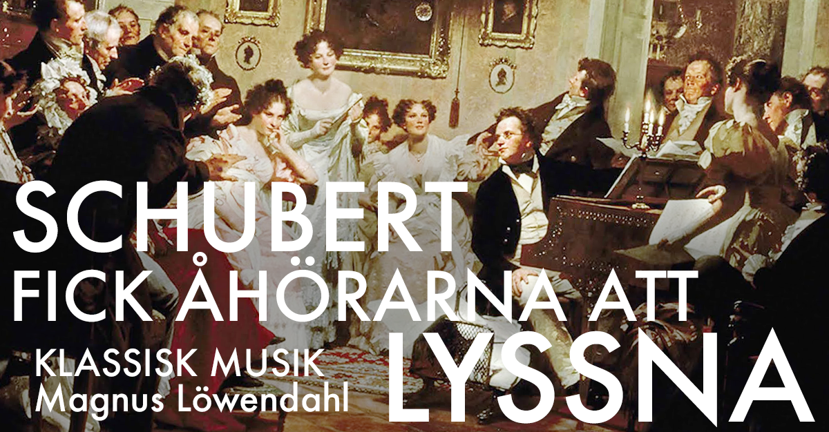Det gäller att stå rak och hålla i hatten när man lyssnar på Schubert ...